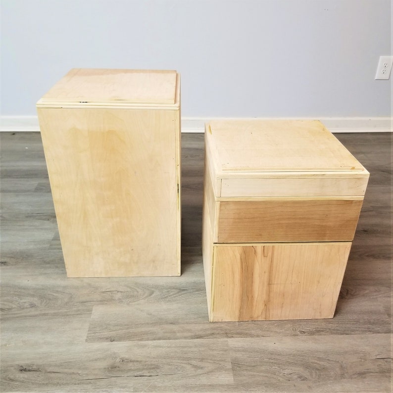 Stackable Hardwood Plyo Box: Home Gym Fitness Jump Training - Etsy