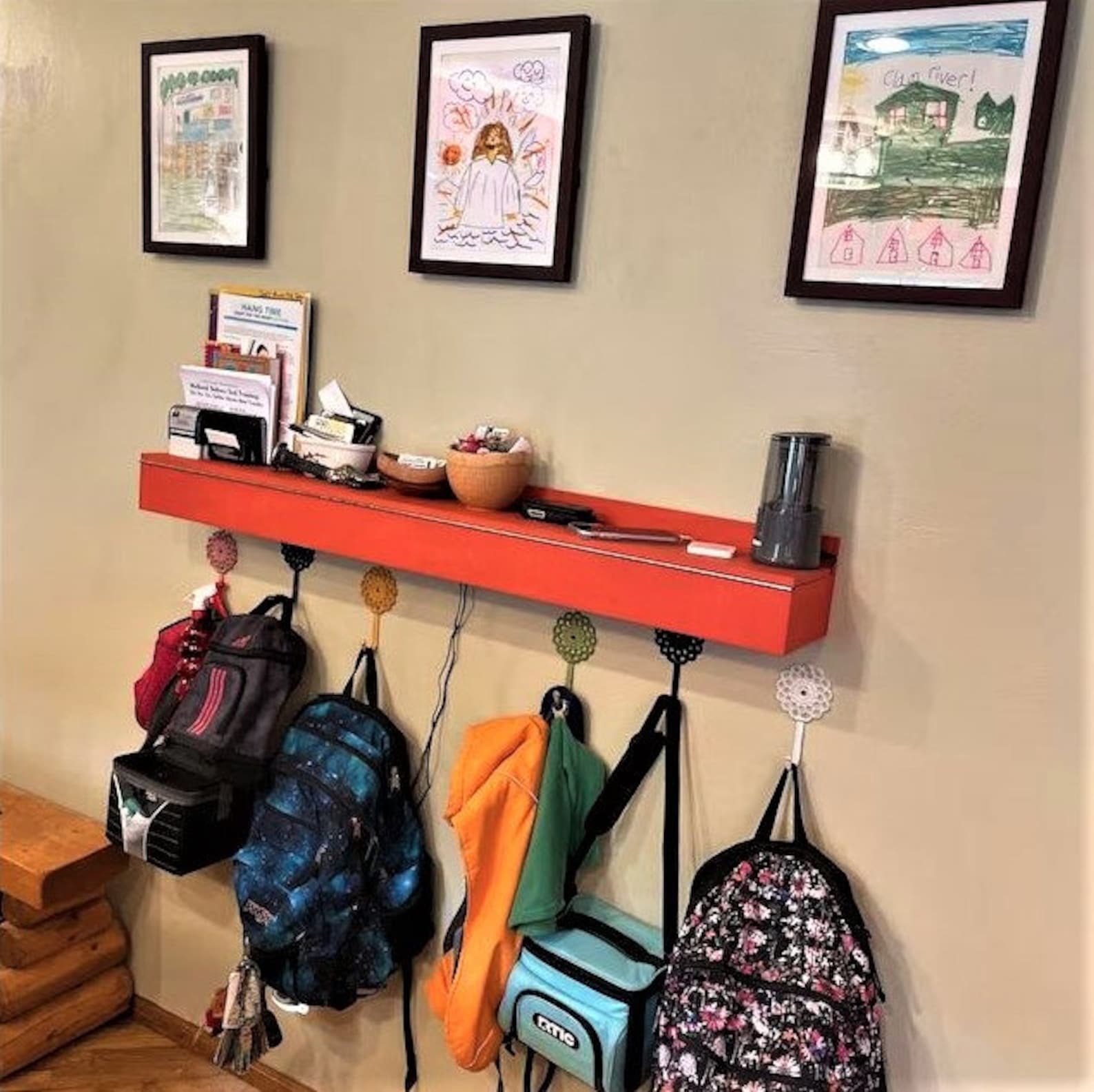 Cable Hiding Shelf for Amps and Plants Cable Management AV Box ...