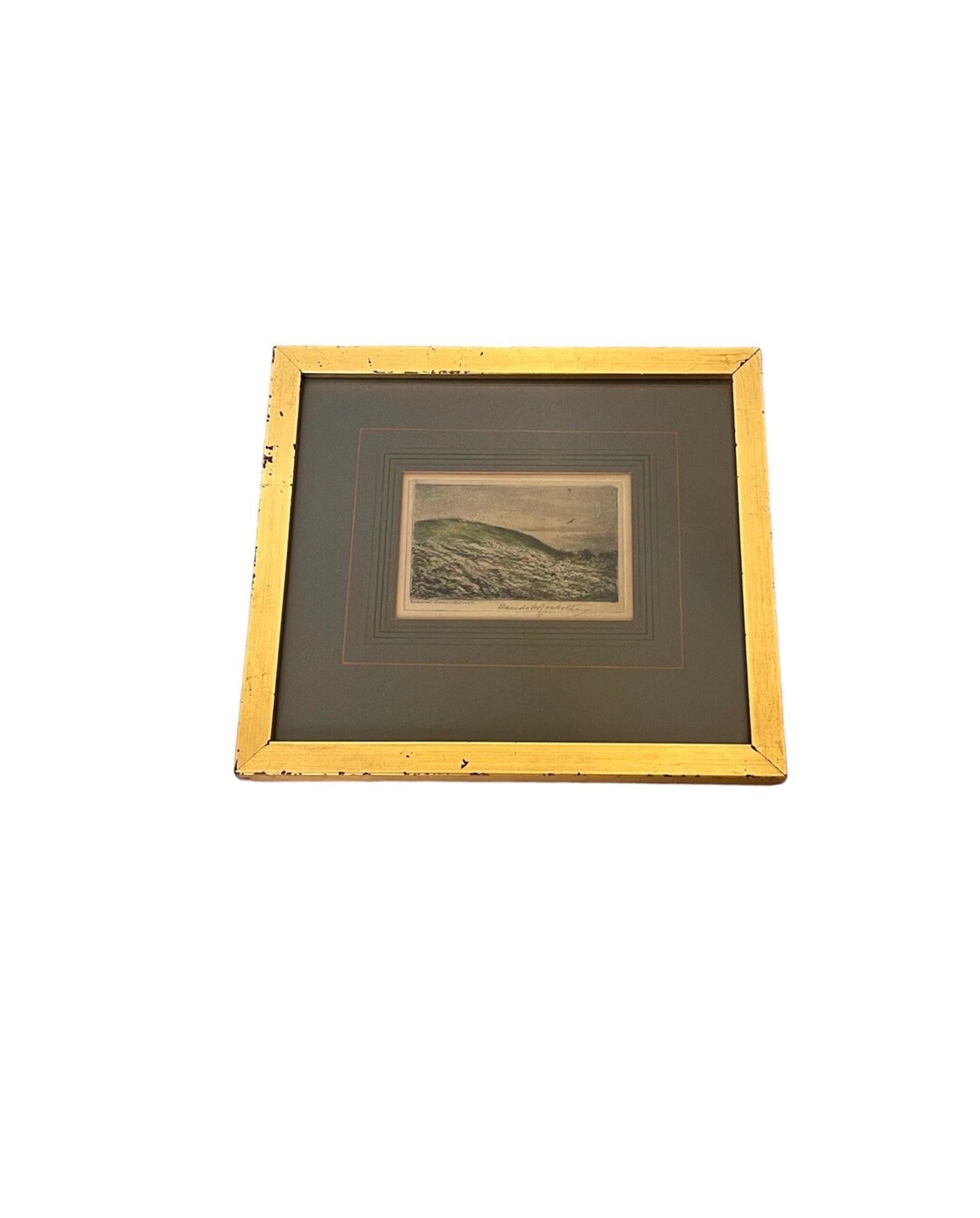 Original Framed Etching Aquatint Signed by Artist Claude Hamilton ...