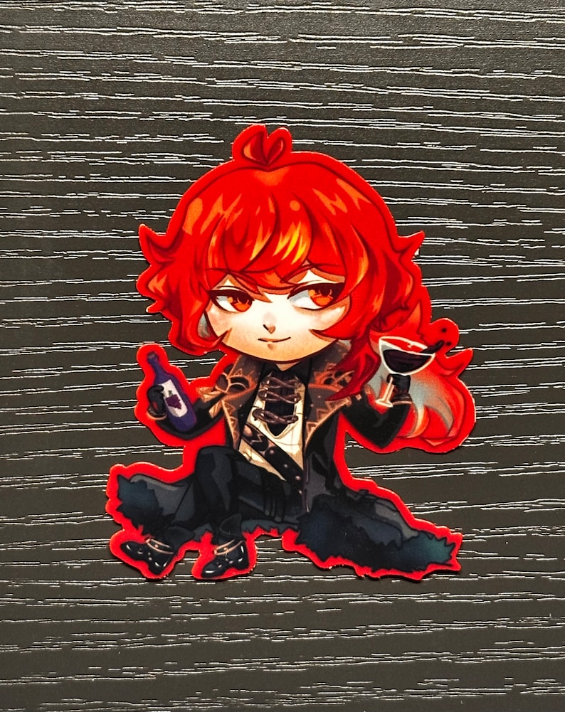 Genshin Impact: Diluc Glossy Vinyl Sticker - Etsy