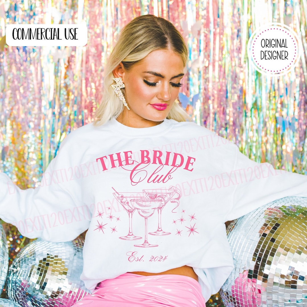 The Bride Club Png, Commercial Use, Trendy Bridal Shirt Design ...