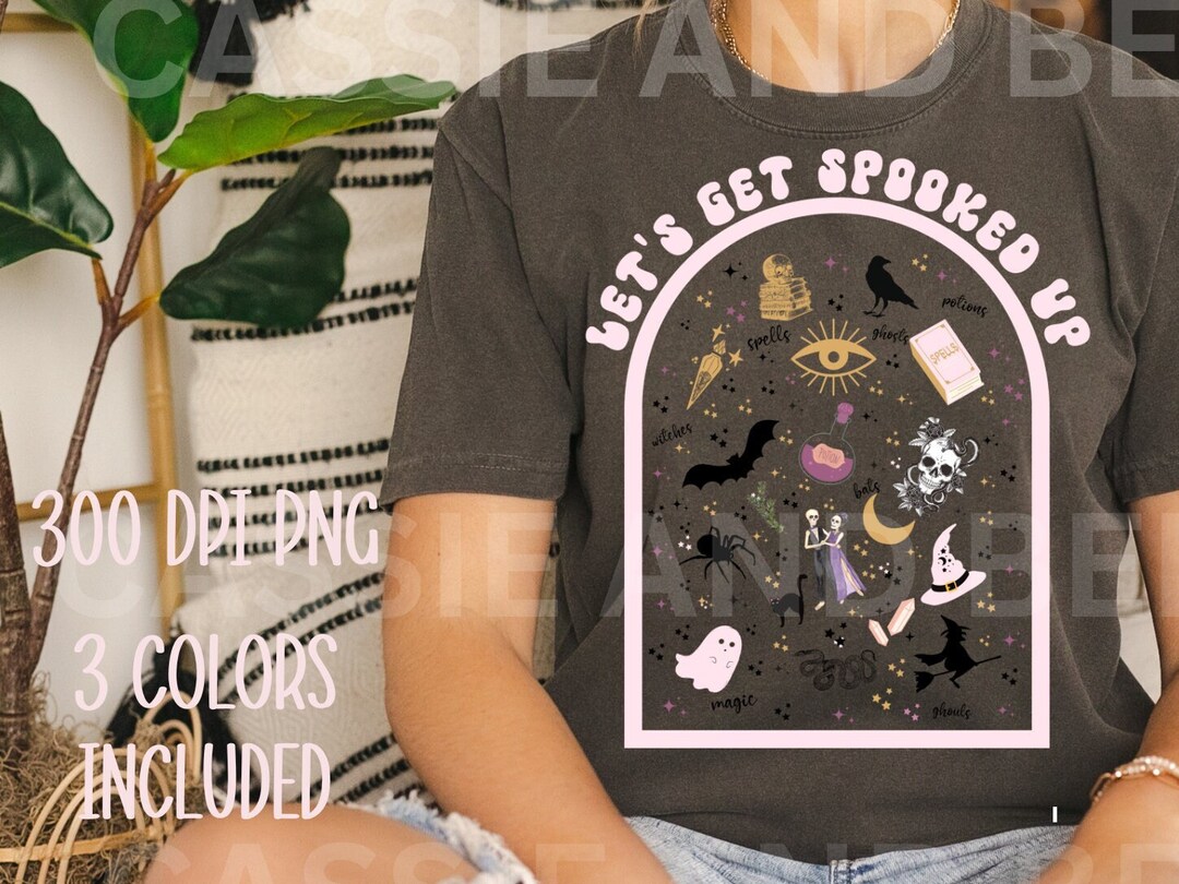 Let's Get Spooked up PNG Halloween Png Spooky Png Cute - Etsy