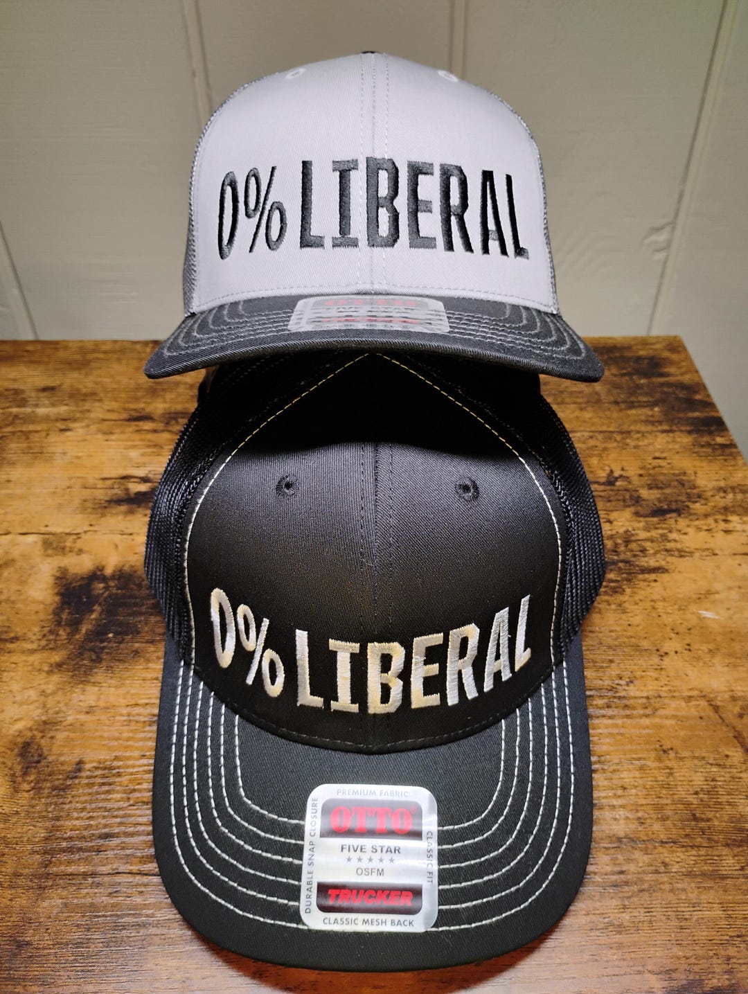 0% Liberal Hat, Trucker Hat, Embroidered, Choose Color - Etsy
