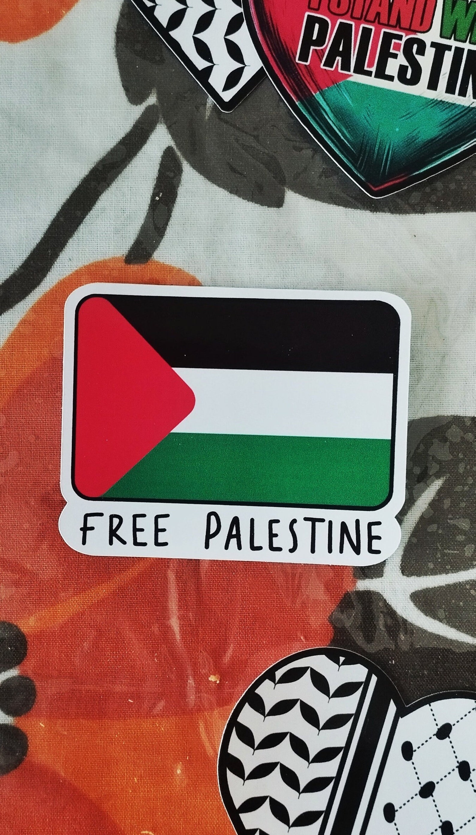Palestine Stickers Kufiya Stickers Palestine Cat Palestine Flag Gloss ...
