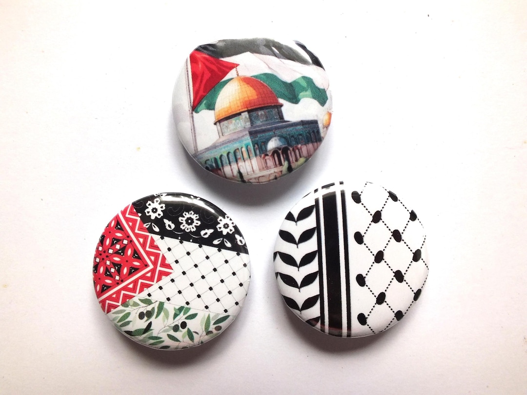 Palestine Pinback Button Pro Palestine Activist Badge 32mm or 58mm ...