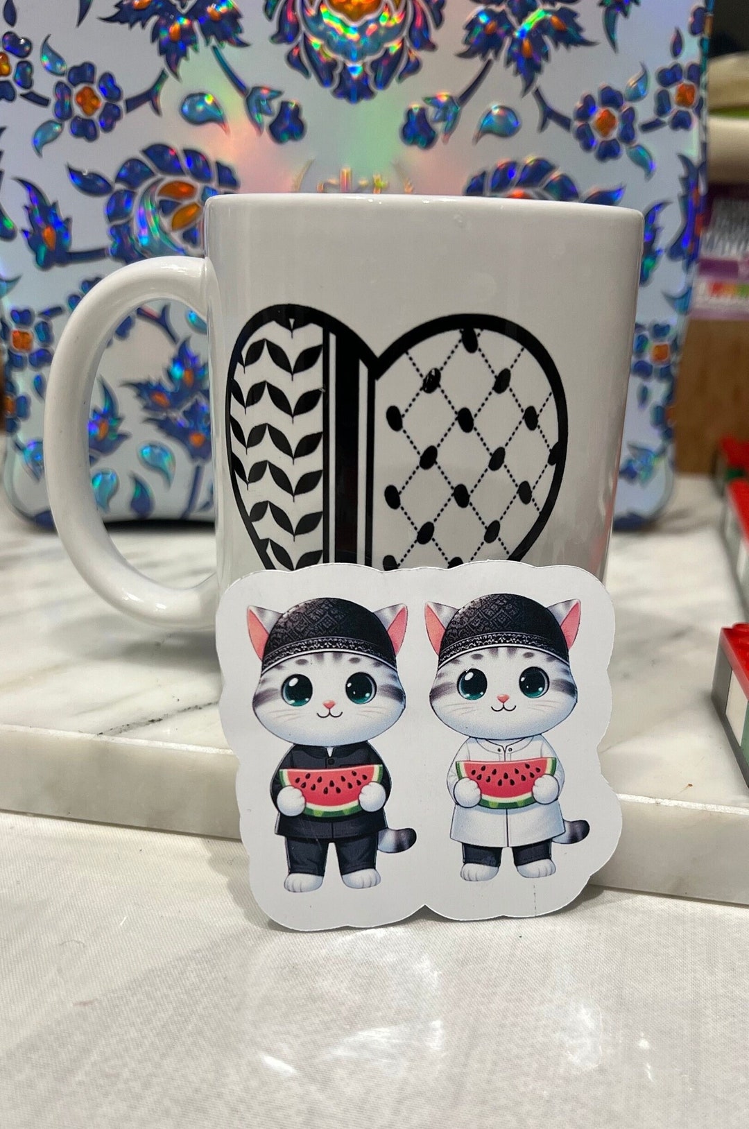 Palestine Stickers Kufiya Stickers Watermelon Sticker Palestine ...