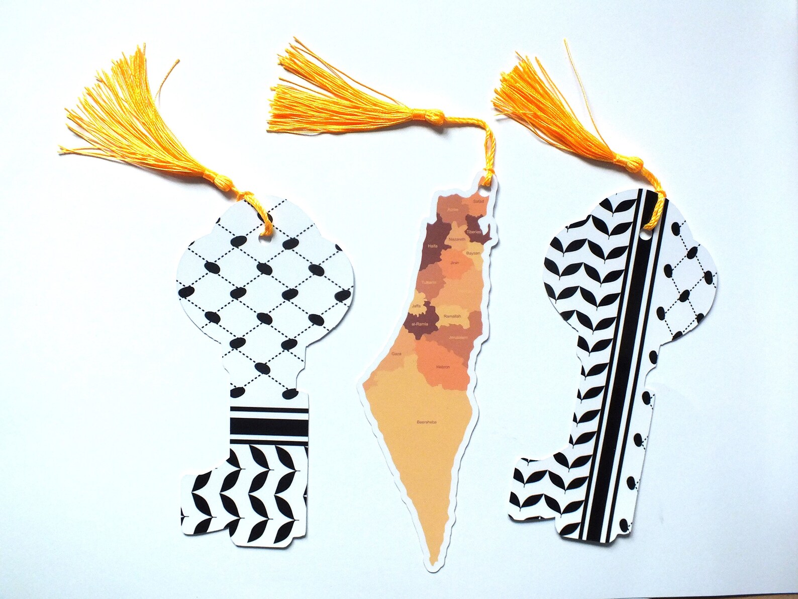 Palestine Bookmark Palestine Gifts Palestine Artwork Keffiyeh Sticker ...