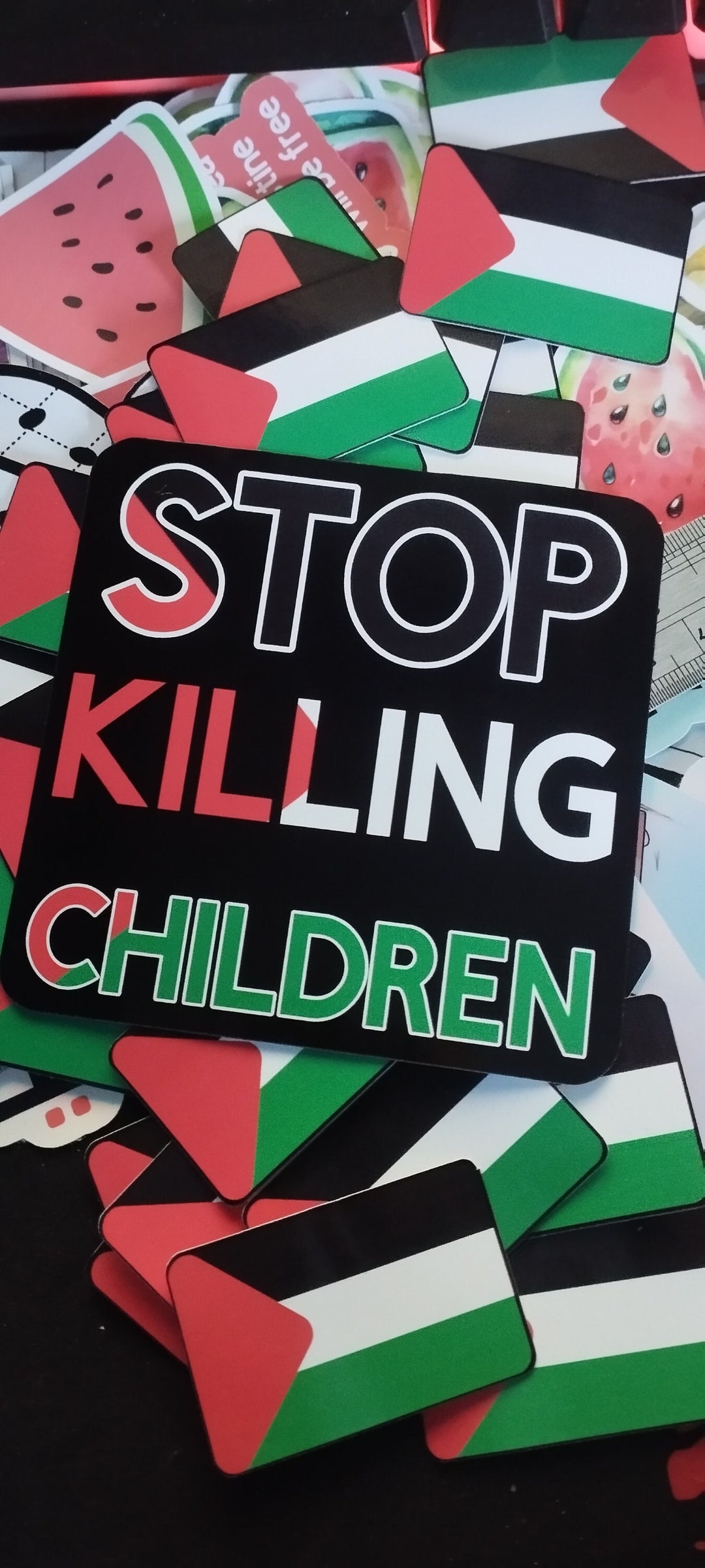 Palestine Sticker Laptop Decal Stop Killing Children Stickers Free ...