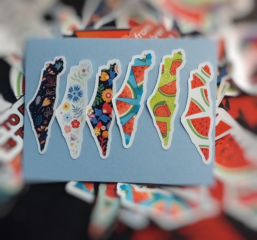 Palestine Map Stickers Phone Case Sticker % Proceeds Donated to Charity ...
