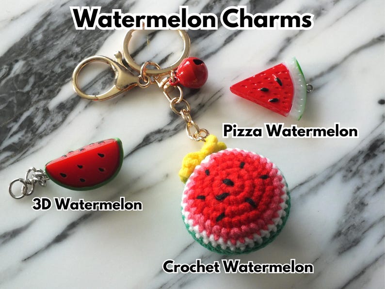 Palestine Keffiyeh Keychain With Crochet Watermelon Charms Gaza Charity ...
