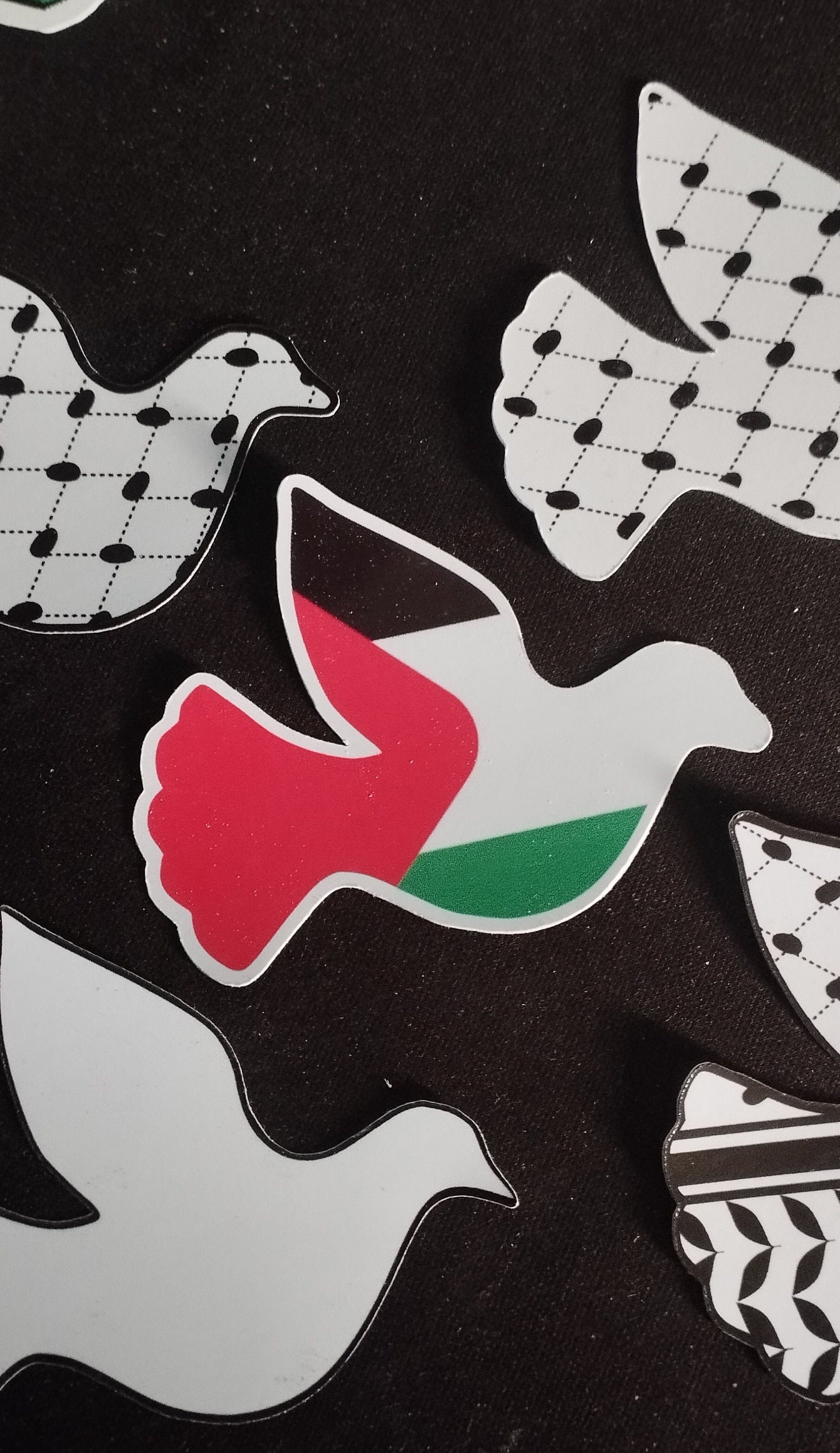 Palestine Keffiyeh Stickers Peace Dove Peace Sign Palestine Laptop ...