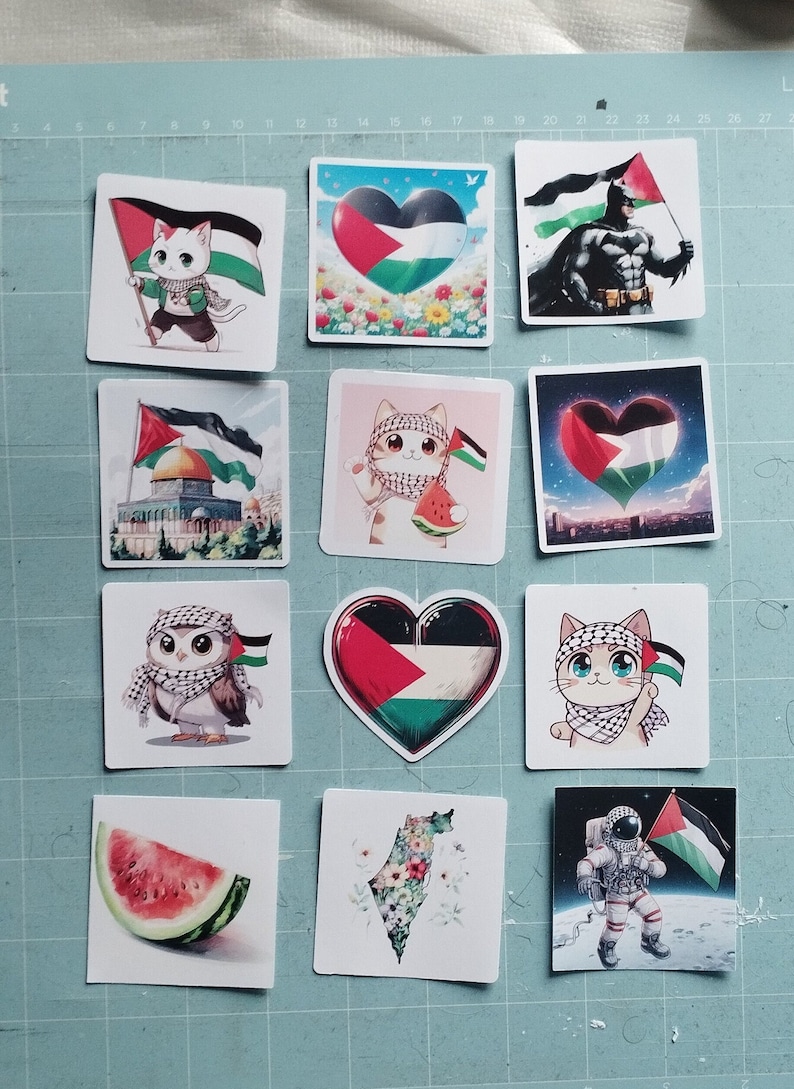 Palestine Cat Sticker Bundle Pack Palestine Stickers Cat and Islam ...