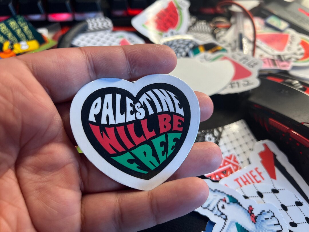 Free Palestine Sticker – Palestinian Flag Vinyl Decal for Journal, Car ...