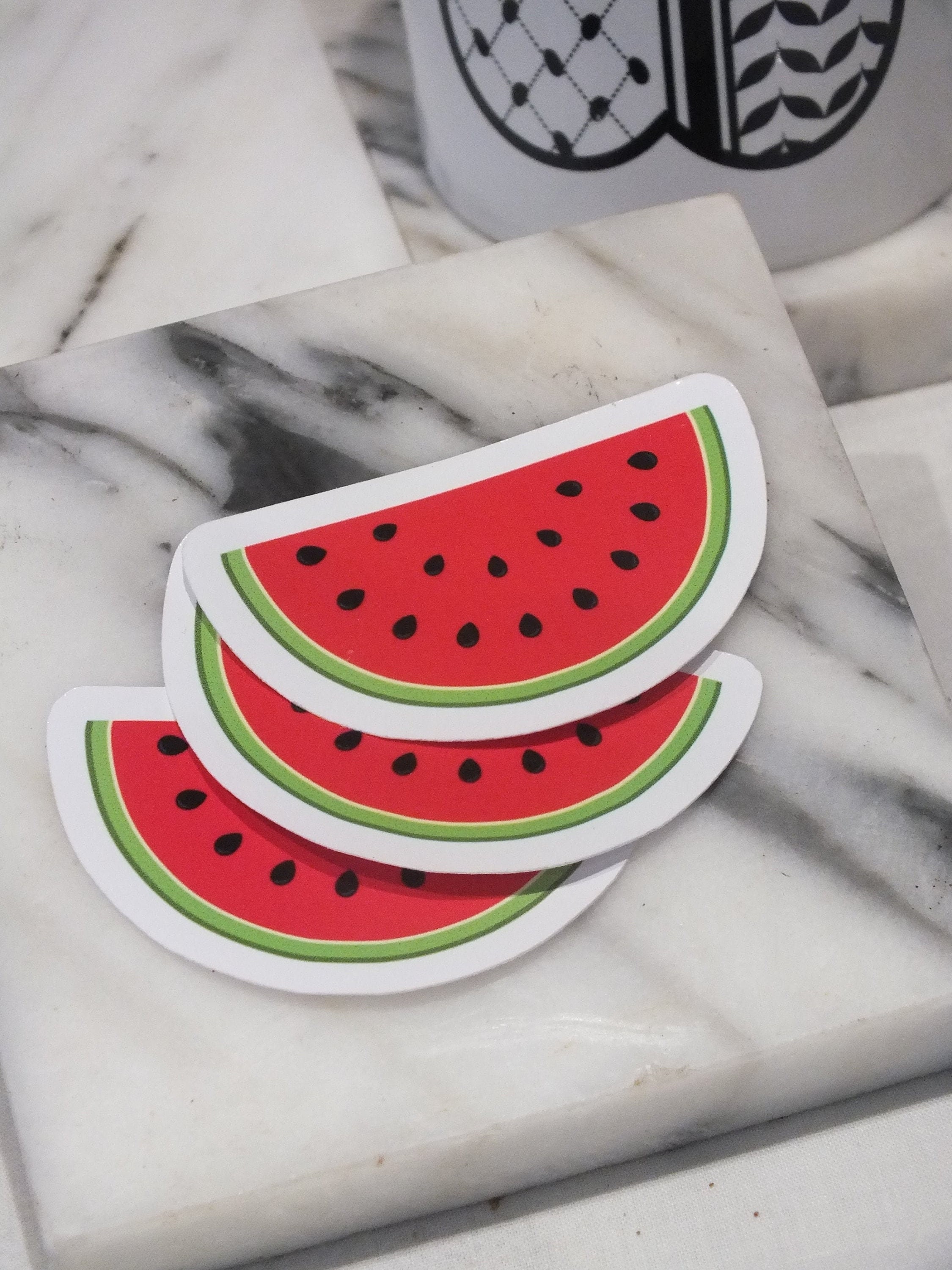 Watermelon Stickers Palestine Watermelon Watermelon Bumper Sticker ...