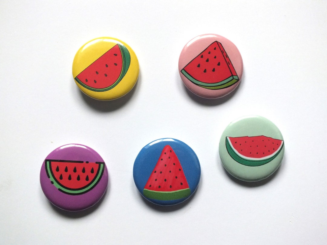Pro Palestine Watermelon Badge Pin Palestine Symbol Artwork Button ...