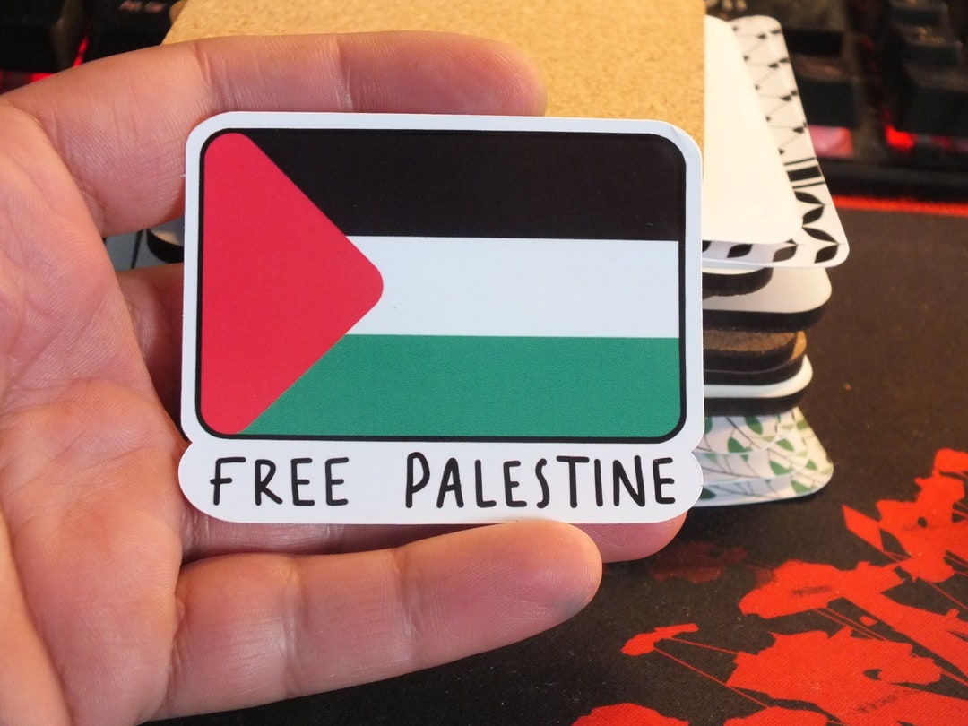 Free Palestine Flag Sticker – High Quality Vinyl for Laptop, Car, Water ...