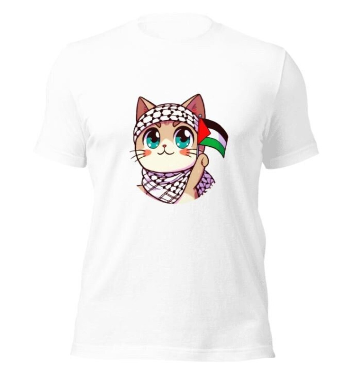 Palestine Cat Shirt Free Palestine Top Palestinan Tee Shirt for Men ...