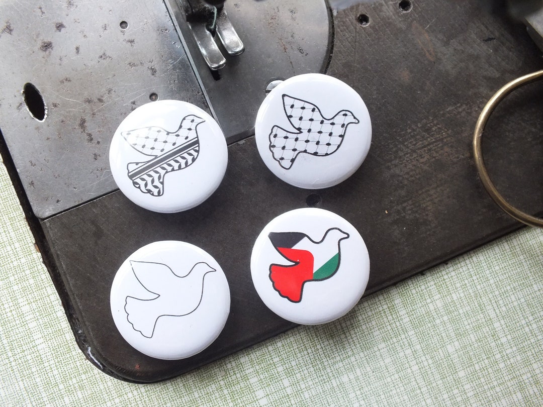 Palestine Peace Dove Pin Keffiyeh Sticker Gifts Human Rights Activist ...