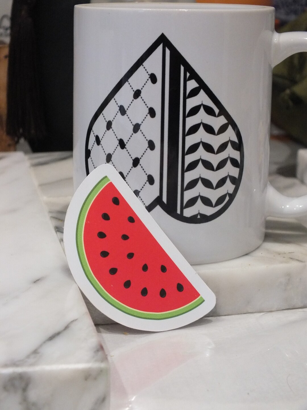 Waterproof Palestine Watermelon Decal for Water Bottle With Profits ...