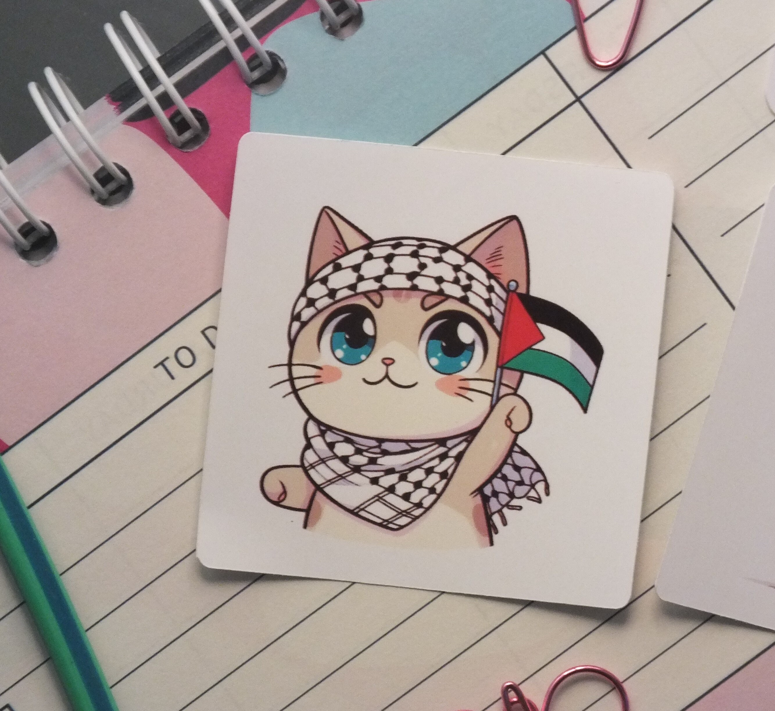 Palestine Stickers Palestine Cat Sticker Cat and Islam Stickers ...