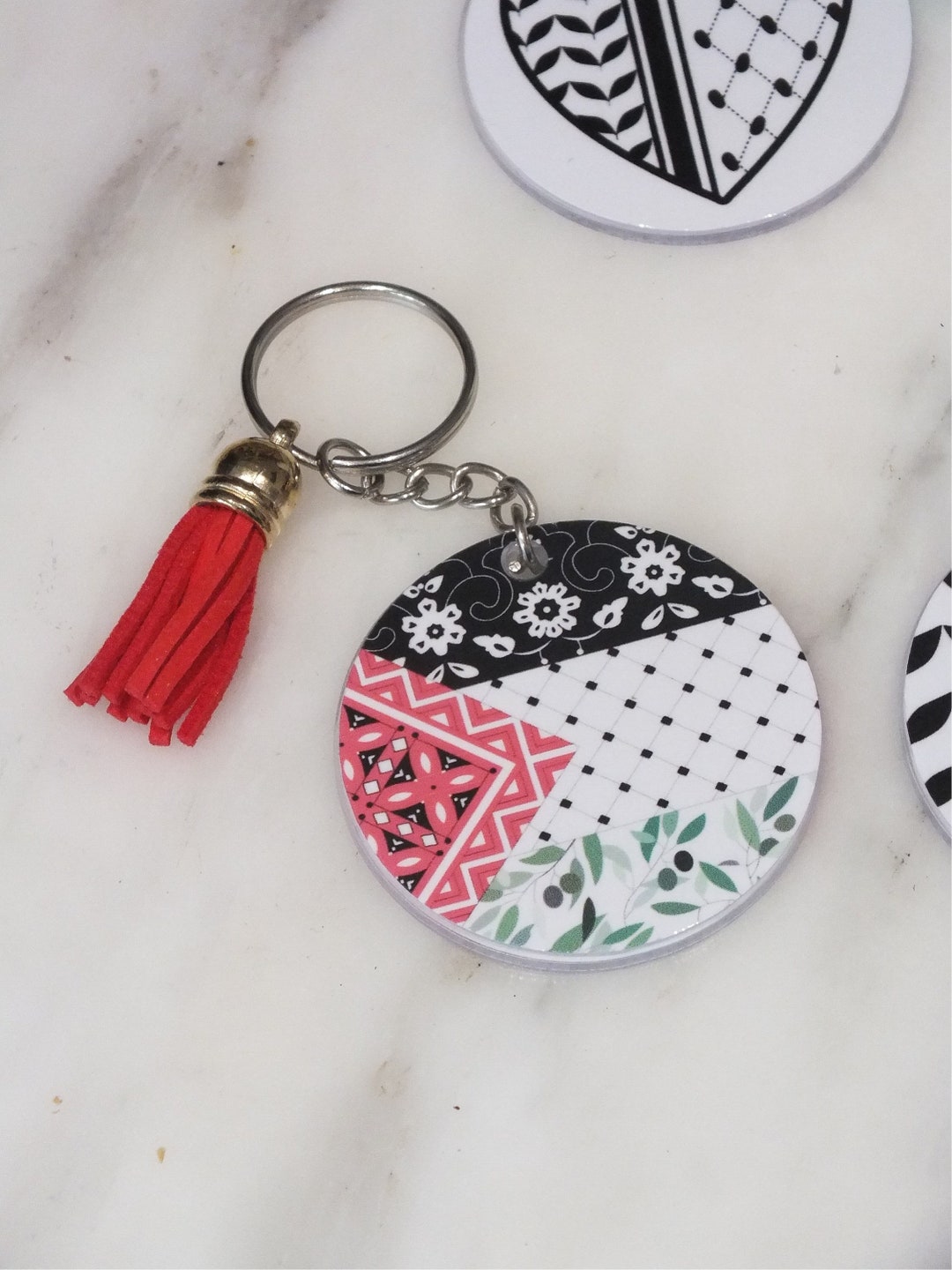 Palestine Keyring Keffiyeh Embroidery Pattern SVG Palestine Iron on ...