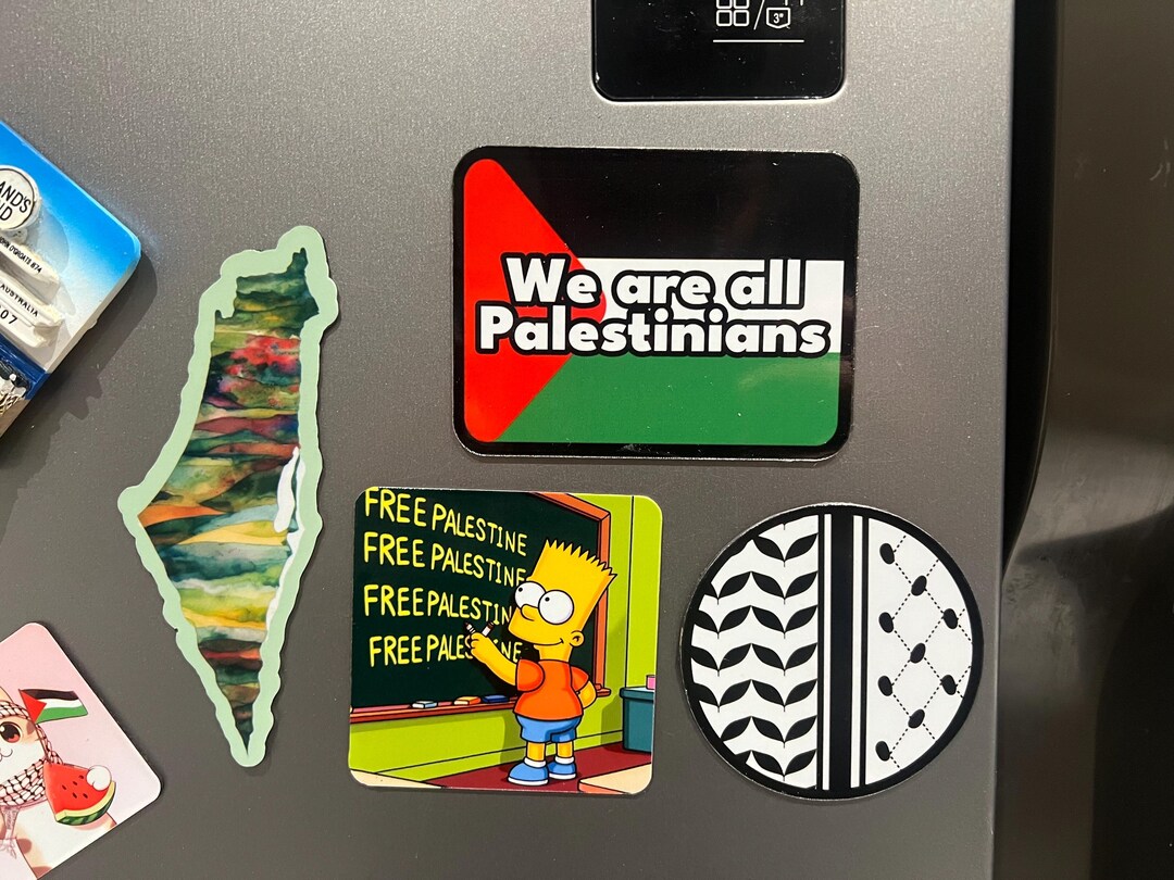 Keffiyeh Sticker Fridge Magnet Palestinian Flag Decal Car Magnet Free ...