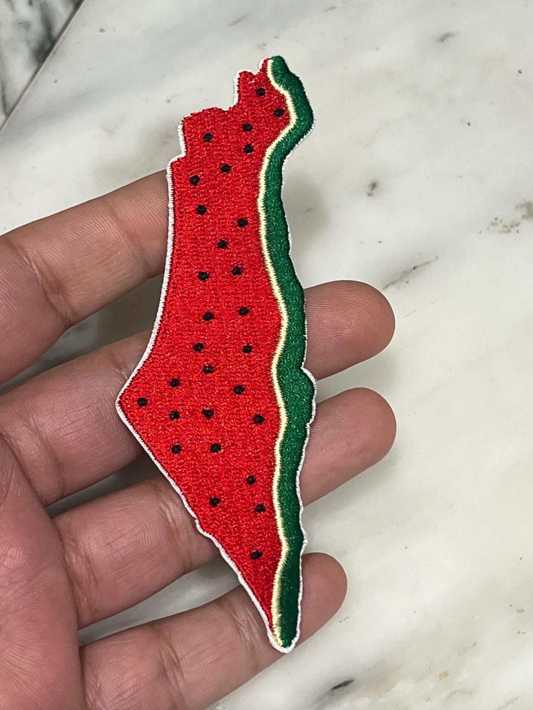 Map of Palestine Iron on Embroidered Watermelon Patch Gifts That ...