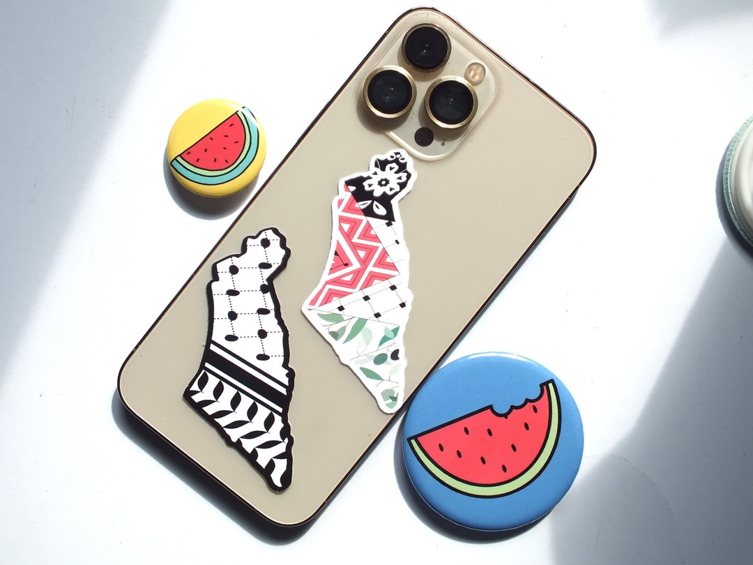 Keffiyeh Pattern Sticker – Free Palestine Vinyl Decal for Iphone ...