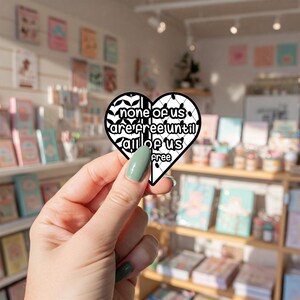 Palestine Keffiyeh Embroidery Pattern Sticker Palestine Heart Vinyl ...
