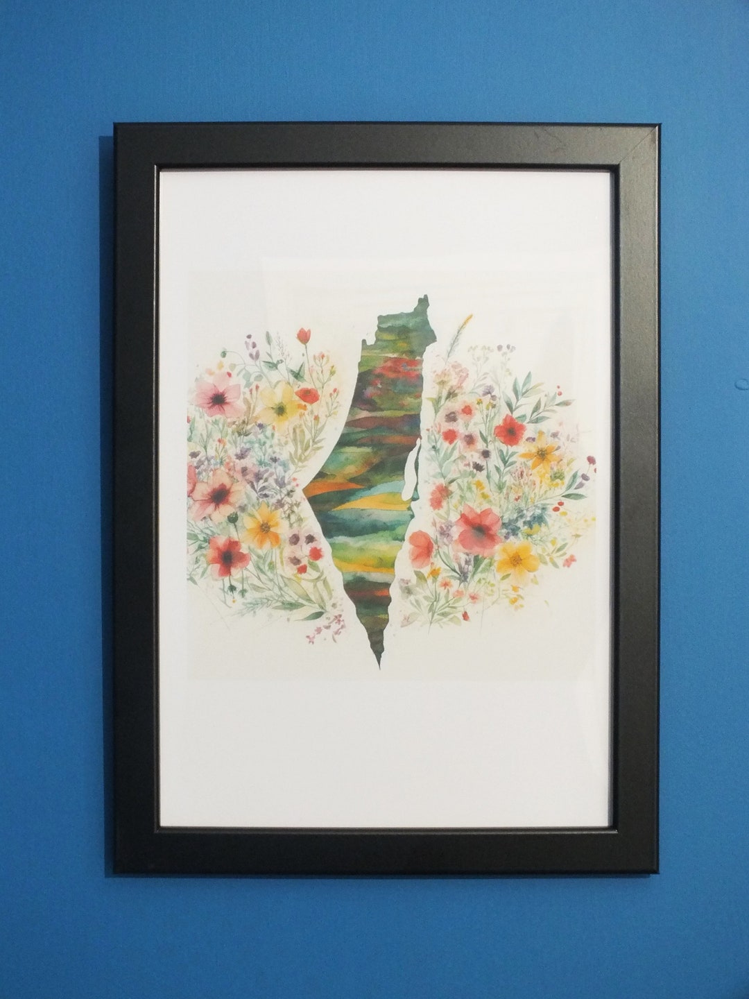 Palestine Wall Art Palestine Flag Palestine Poster Palestine Artwork ...