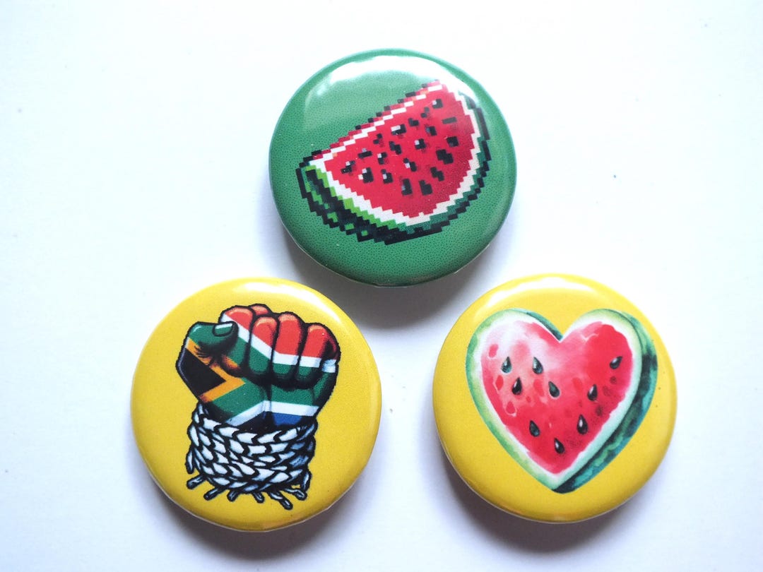 Palestine Watermelon Pin Activist Button Badge Profits Donated to Gaza ...