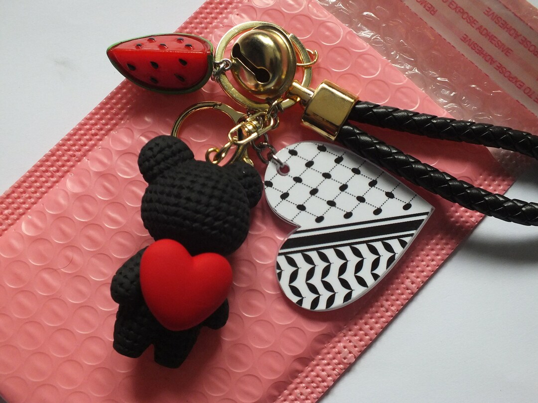 Palestine Teddy Bear Keyring Gift Watermelon Bag Charm With Profits ...