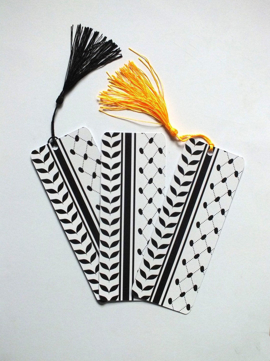 Keffiyeh Bookmark Palestine Laminated Bookmark With Tassel Subtle ...