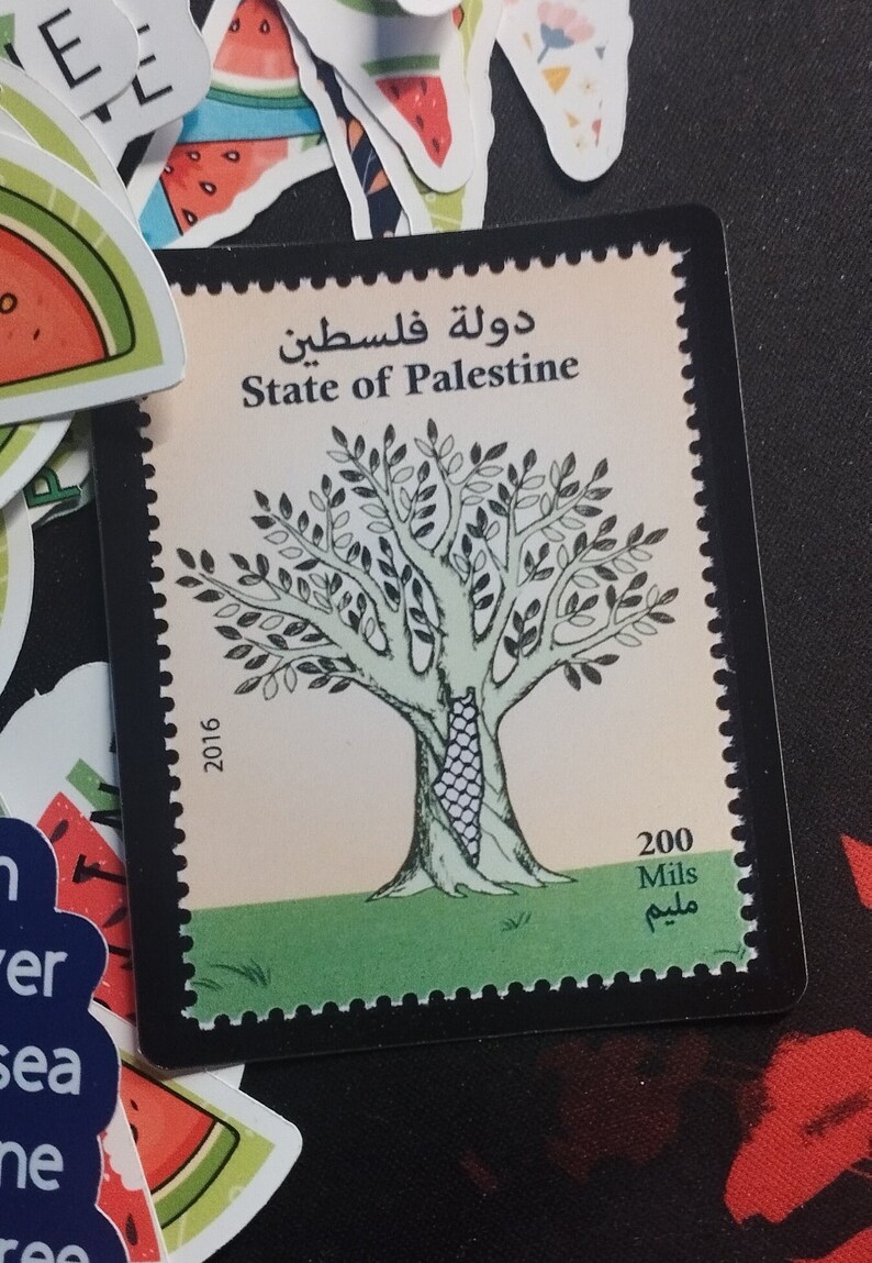 Palestine Keffiyeh Stickers Laptop Stickers Gloss White Vinyl Stickers ...