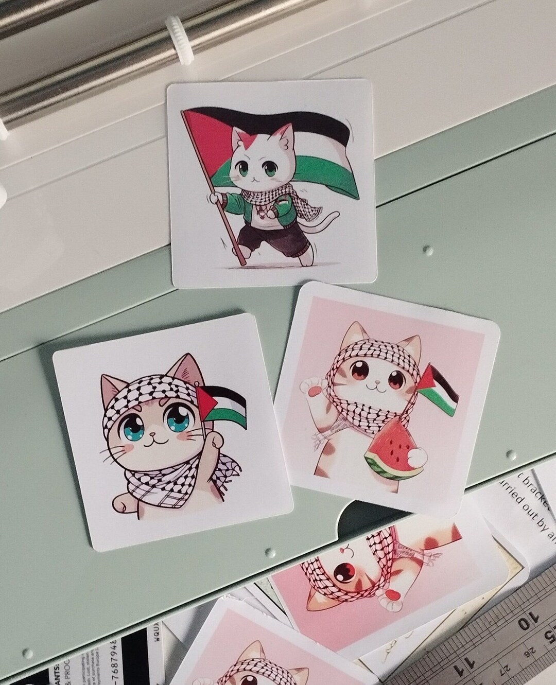 Palestine Cat Sticker Bundle Pack Palestine Stickers Cat and Islam ...