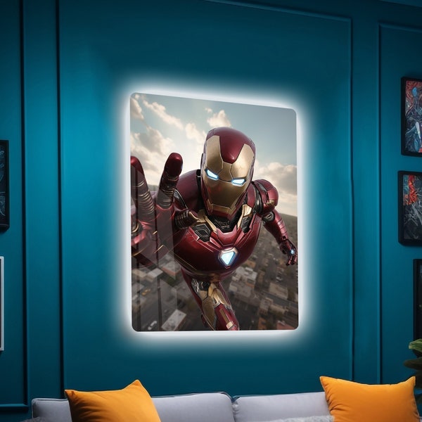 Iron Man Metal Poster - Etsy