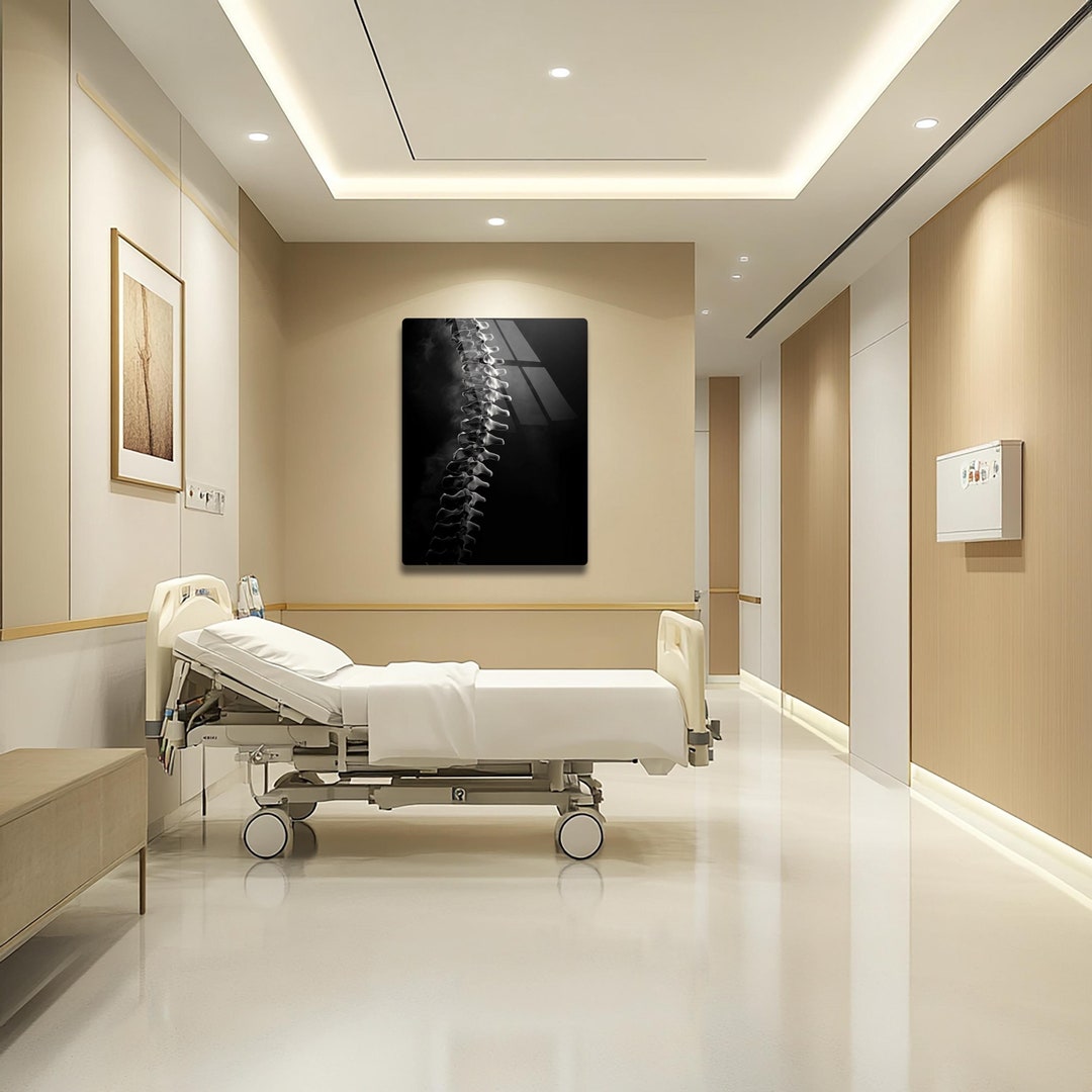 Black and White Spinal Cord, Spine Nervous Wall Art, Spine Print on ...