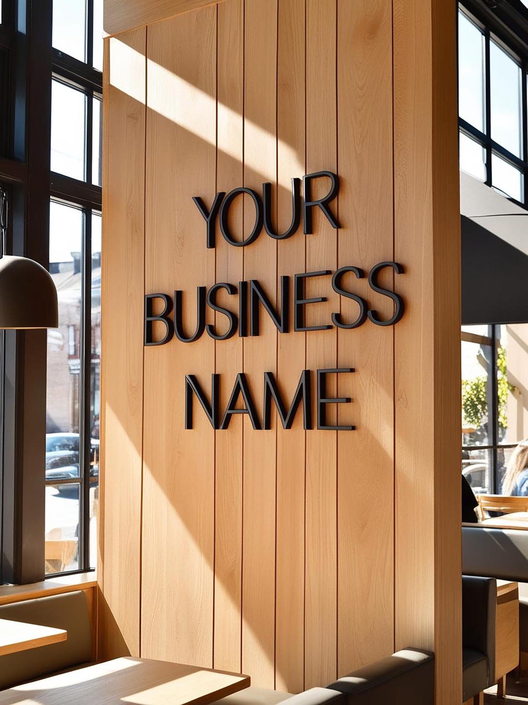 Custom Wood Business Sign, 27 Font Options, Personalized Name - Etsy