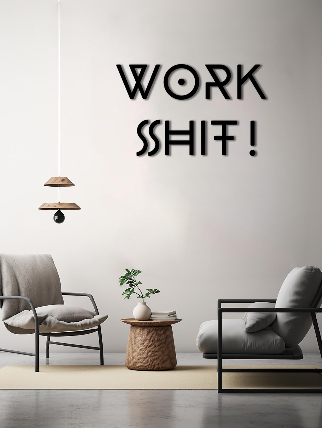Work Shit Sarcastic Quotes Wood Letters, Funny Quotes Wooden Words ...