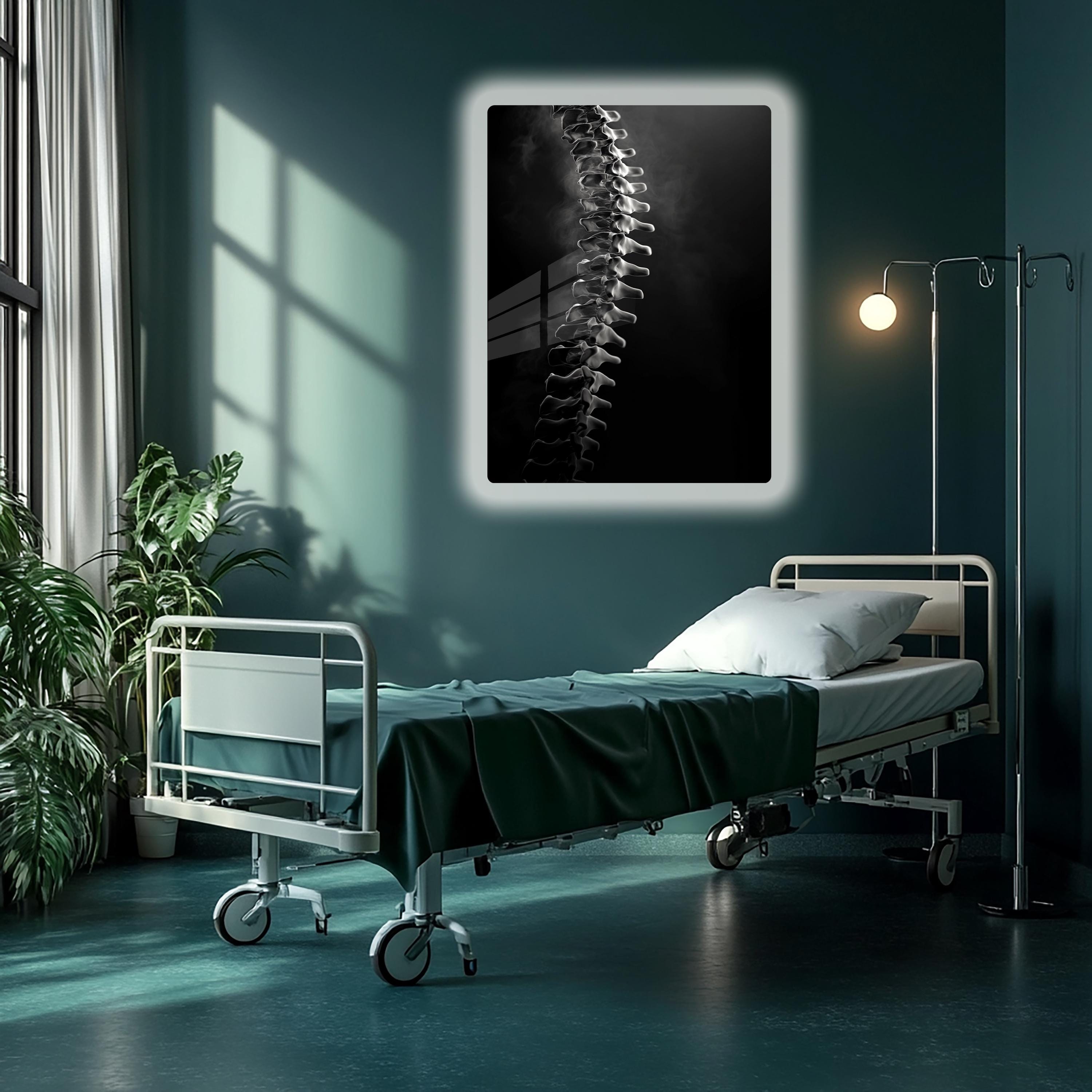 Black and White Spinal Cord, Spine Nervous Wall Art, Spine Print on ...