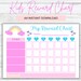 Kids & Toddler Reward Chart Printable, Rainbow, Hearts, Daily Weekly ...