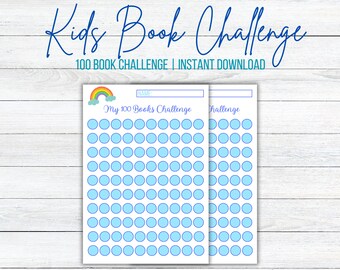 Kids and Toddlers Reading Chart, Rainbow, Summer 100 Book Reading ...