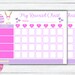 Easter Kids & Toddler Reward Chart Printable, Rainbow, Hearts, Daily ...