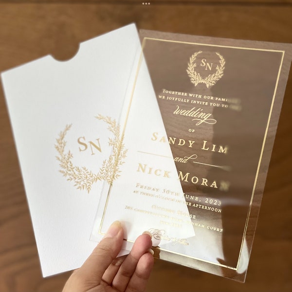 Clear Invitations - Etsy