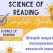 Science of Reading Complete Guide: Simple Sor Tips for Teachers - Etsy