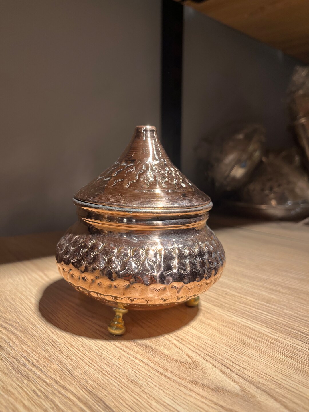 Copper Canister, Canister Set. Handcrafted Copper Sugar Bowl: Vintage ...