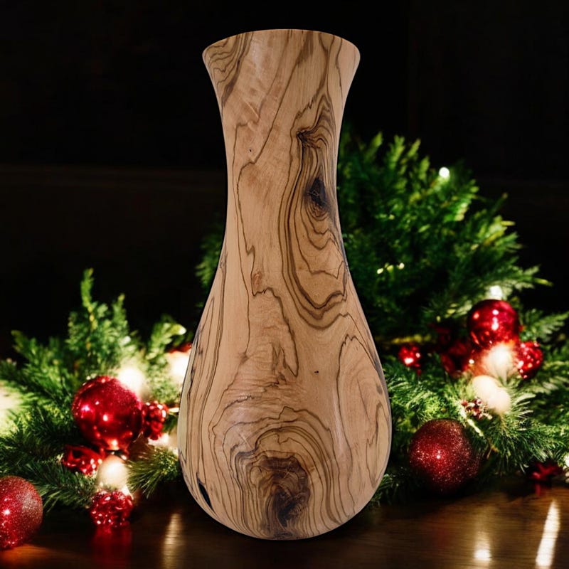 Rustic Wood Vase - Etsy