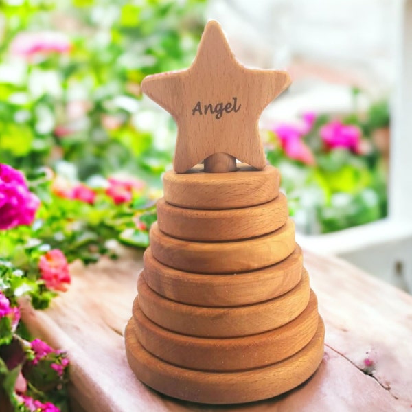 Wooden Ring Stacker - Etsy