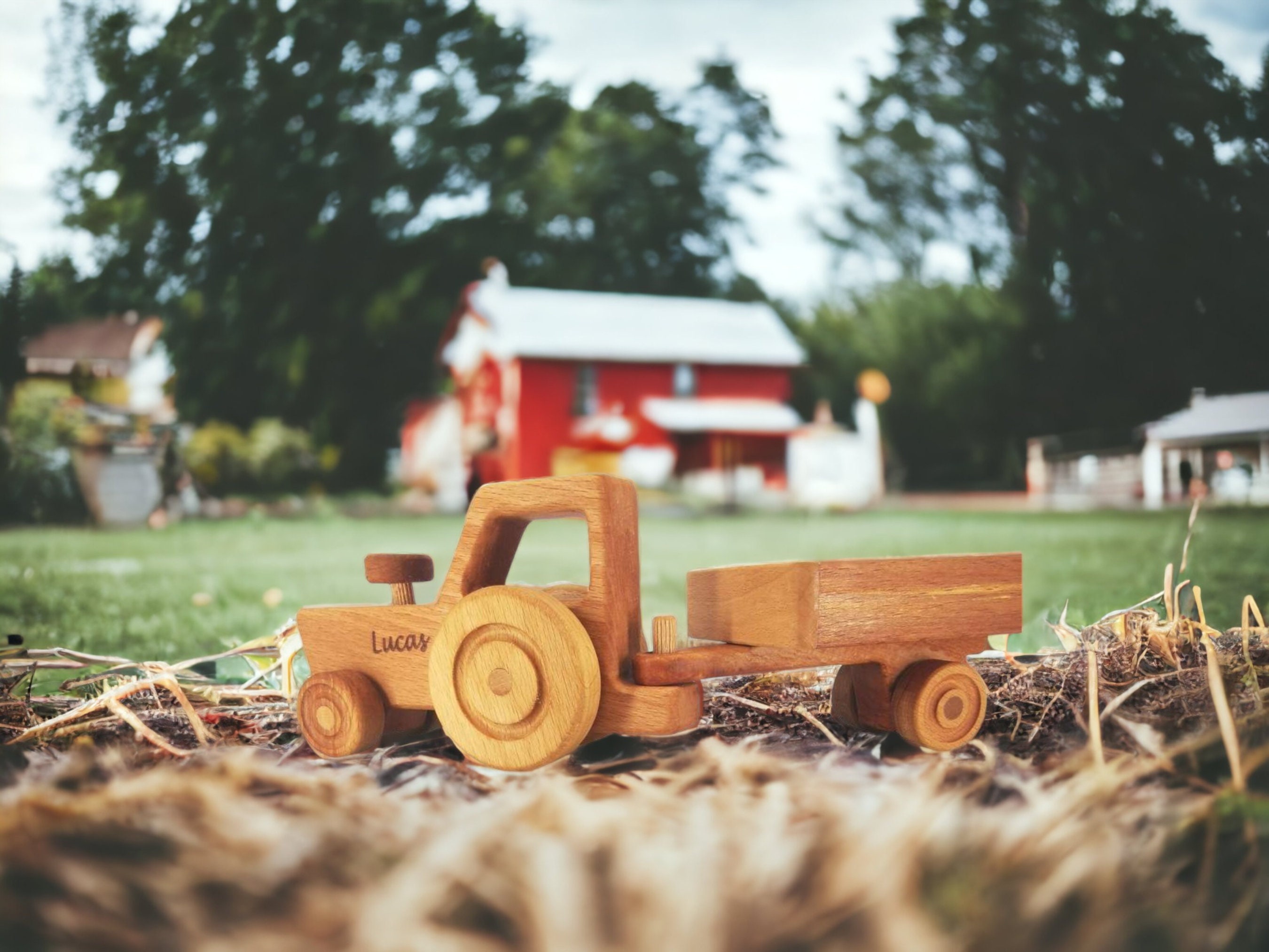 Personalized Toy Tractor Farm Vehicle Set Birthday Gift for - Etsy