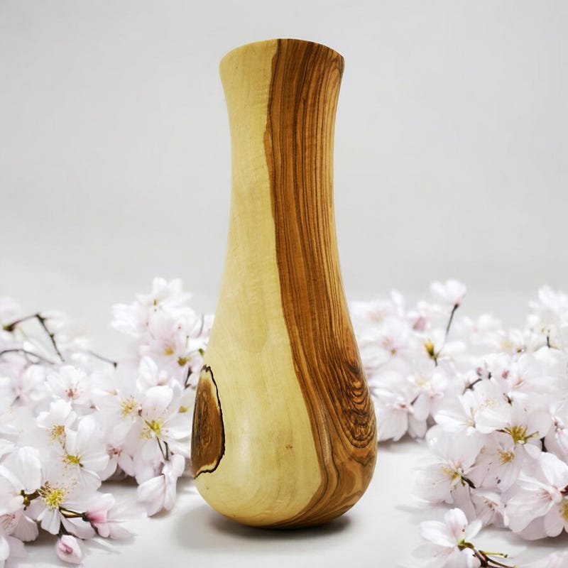 Rustic Wood Vase - Etsy